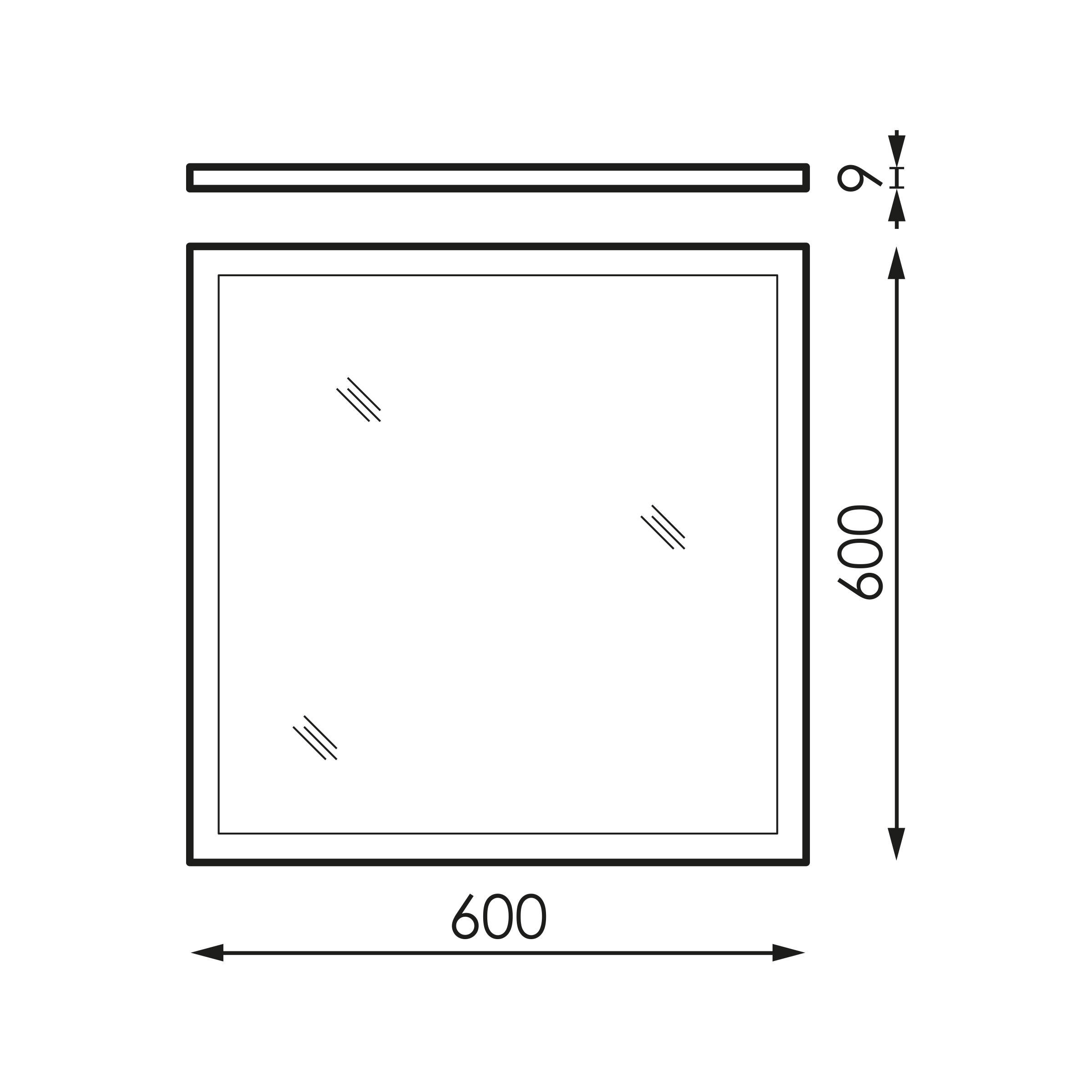 SILENT LED I 60X60 40W 865 UGR