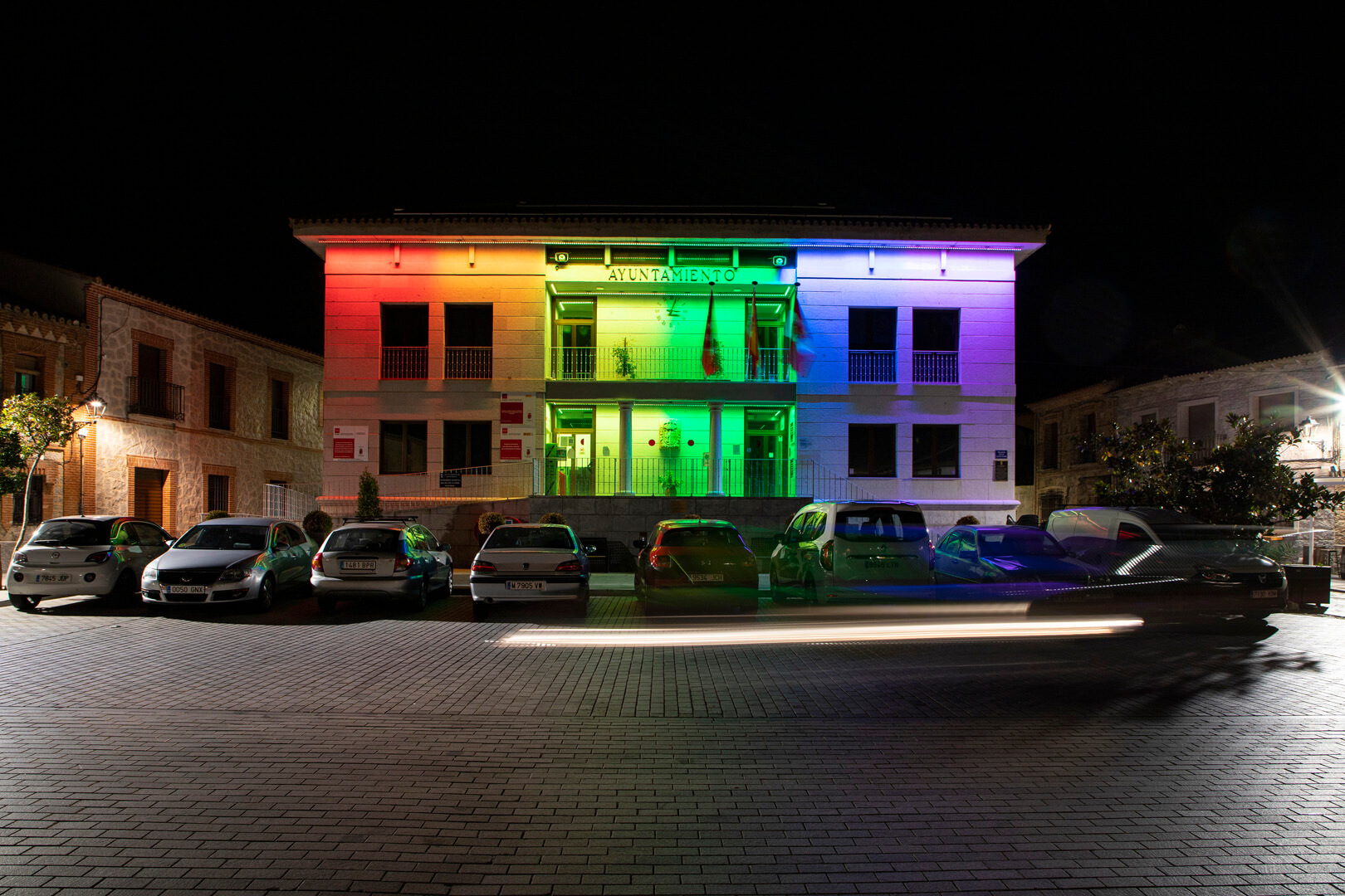 Façade lighting - Chapinería Town Council Town Hall - Prilux